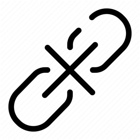 unlink chain hyperlink url icon download on iconfinder