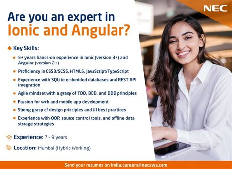 Nec Software Solutions India On Linkedin Jobopenings Ionic