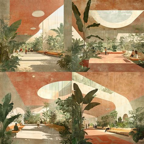 Im Currently Obsessed With The Botanical Vibe In Architectural Illustrations 🌿🫰🏻 If Youd Love