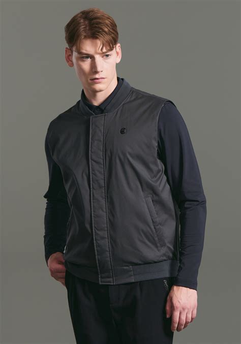 남성 플리스안감 풀집업 경량패딩 베스트cleveland Golf