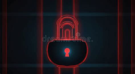 Cyber Security Concept Padlock On Circuit Board Stock Illustration Illustration Of Security