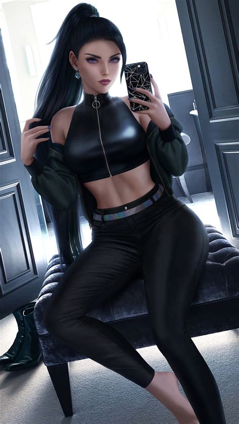 League Of Legends Lol Video Game Kda Kaisa The Baddest Full Hd Phone Wallpaper