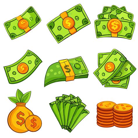 Premium Vector Cartoon Money And Coins Fun And Colorful Currency