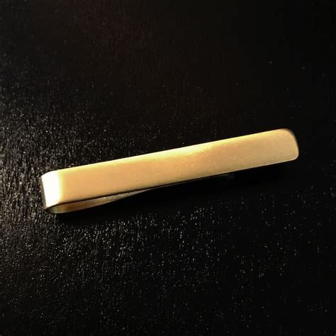 Brass Tie Clip Etsy