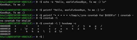 Linux Tip Manipulating Output In Linux Using The Carriage Return R Khalid E 12 Comments