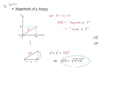 Math 58 Sec 6166 Spring 2024 Class Notes Vector Magnitude