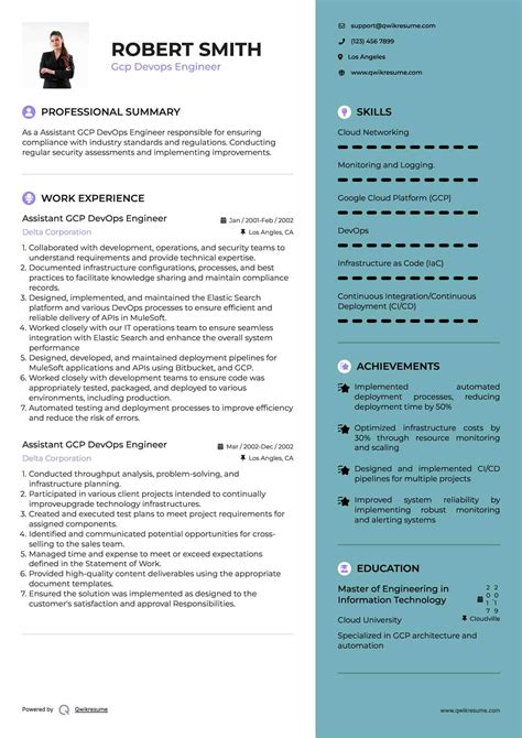 10 Gcp Devops Engineer Resume Samples And Templates For 2025