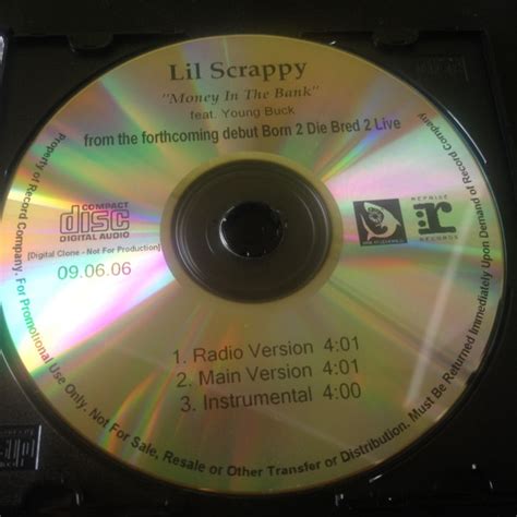 Lil Scrappy Featuring Young Buck Money In The Bank 2006 Cdr Discogs