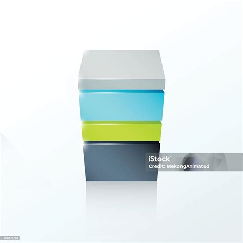 레이어드 직육면체 아이콘크기 백색과 초록색입니다 회색 청색 검정색 0명에 대한 스톡 벡터 아트 및 기타 이미지 0명 광고
