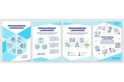Programming Languages Brochure Brochure Templates ~ Creative Market