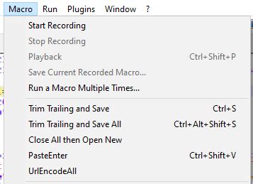 My Macro Is Not Recording The Selection Of Text Notepad Community