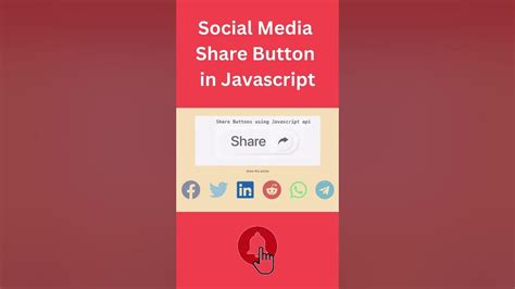 Create Social Media Share Button In Html And Javascript Youtube
