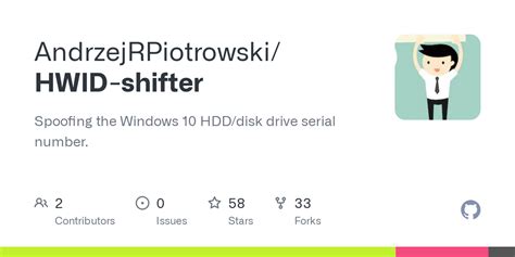 Github Andrzejrpiotrowski Hwid Shifter Spoofing The Windows Hdd Disk Drive Serial Number
