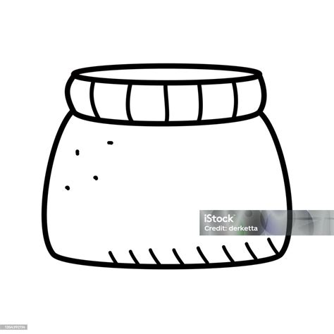 크림 이나 화장품 및 가정용 액체에 대 한 항아리 흰색으로 분리된 플라스틱 또는 유리 용기의 벡터 낙서 그림입니다 가정용 장비에 대한 스톡 벡터 아트 및 기타 이미지