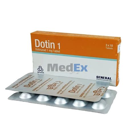 Dotin 1 Mg Tablet ডটিন ১ মি গ্রা ট্যাবলেট General
