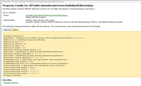 使用python 腳本更改 diadem 報告中的表格標題 ni