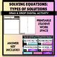 Solving Linear Equations Types Of Solutions Digital Activity TPT