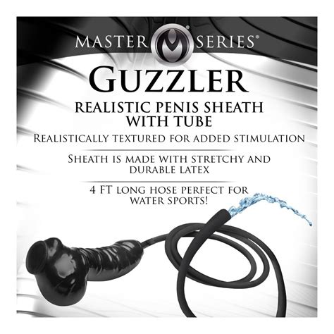 Guaina Con Cannula Per Pissing Sex Toy In Latex Per Giochi Bdsm