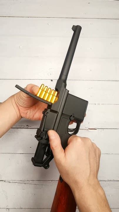 Mauser C96 Shell Ejecting Laser Toy Gun Youtube