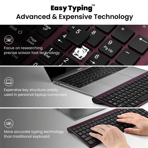 Buy Cimetech Easytyping Kf10 Wireless Keyboard And Mouse Combo [silent Scissor Switch Keys