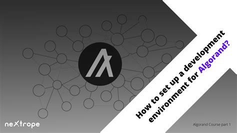 Algorand For Beginners 1 How To Set Up A Development Environment For Algorand Nextrope
