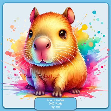Adorable Capybara Kawaii Etsy