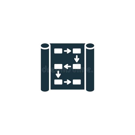 Planning Icon Monochrome Simple Sign From Operation Management Collection Stock Vector