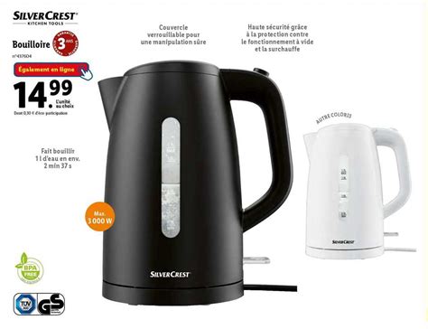 Promo Bouilloire Silvercrest Chez Lidl Icataloguefr