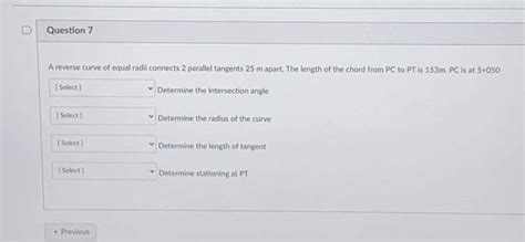 solved question 7 a reverse curve of equal radii connects 2