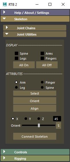 The Rigging Toolbox 2 For Maya Gaming Related Scripts Plugins For Maya