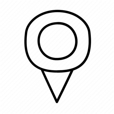 Pointer Direction Map Position Marker Navigation Navigate Icon
