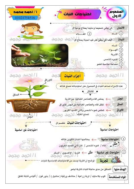 تحميل مذكرة العلوم الصف الخامس الابتدائى ترم اول 2024