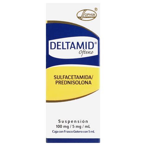 Deltamid Ofteno Gotas 100mg5mg 5ml Sulfacetamidaprednisolona
