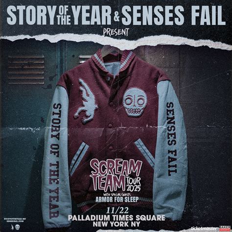 Story Of The Year And Senses Fail The Scream Team Tour Palladium Times