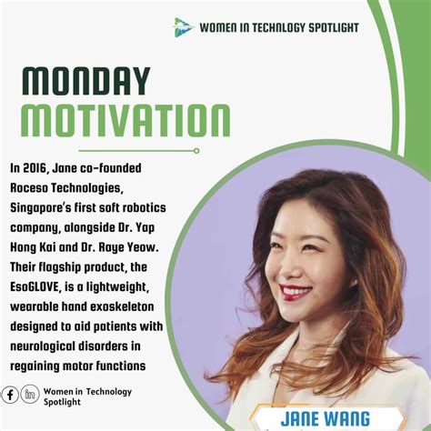 02 06 2025 Women In Technology Spotlight Monday Motivation Featuring Jane Wang Jane Wang Co
