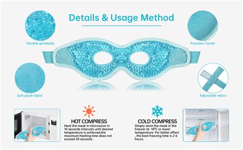 2 Pcs Ice Eye Mask Reusable Ice Pack For Eyeshot Cold