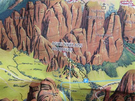 Map Meteora Monasteries Stanbr54 Flickr