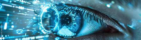 Eye Icon Silver Data Flow Chart Security Key Side View Conveys