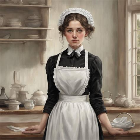 Full Image Of Young Victorian Maid In Black Dress By Servatrav On Deviantart