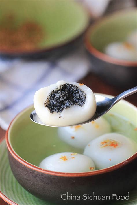 Tang Yuan Recipe Black Sesame Filling China Sichuan Food