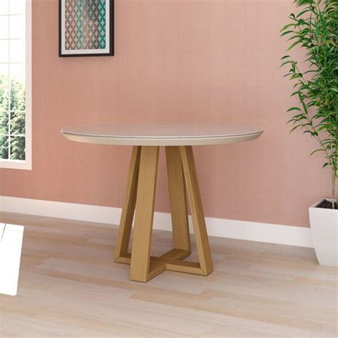 Round Glass Top Dining Table With Wooden Base Atelier Yuwaciaojp