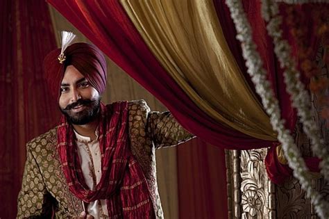 Indian Punjabi Sikh Wedding Rituals Bride And Groom Back View