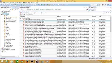 Android Errors When Importing Phonegap Project To Eclipse Stack Overflow