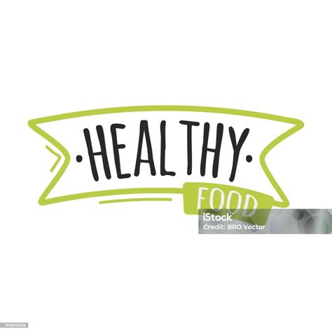 건강 식품 플랫 아이콘입니다 신선한 자연 글루텐 프리 식품 스탬프 벡터 일러스트 레이 션 세트 비건 바이오 Gmo 무료 식품