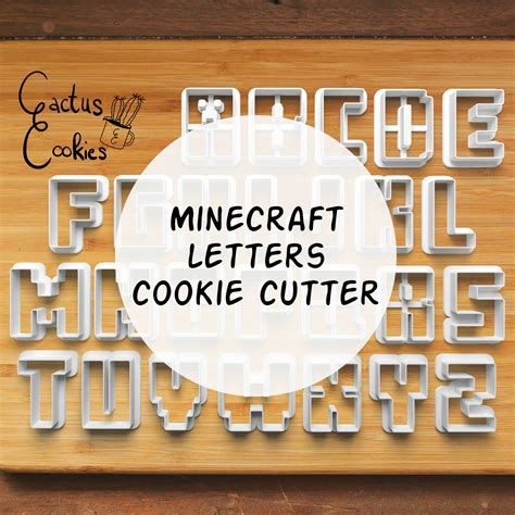 3d File Minecraft Letters Cookie Cutter Set 0312・3d Print Object To Download・cults
