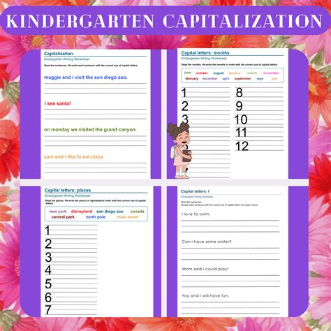 Kindergarten Capitalization Worksheets Made By Teachers