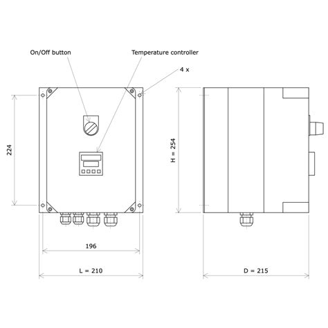 Control Unit PID By K Thermocouple KW Maxi V P Alarm Reporting VULCANIC