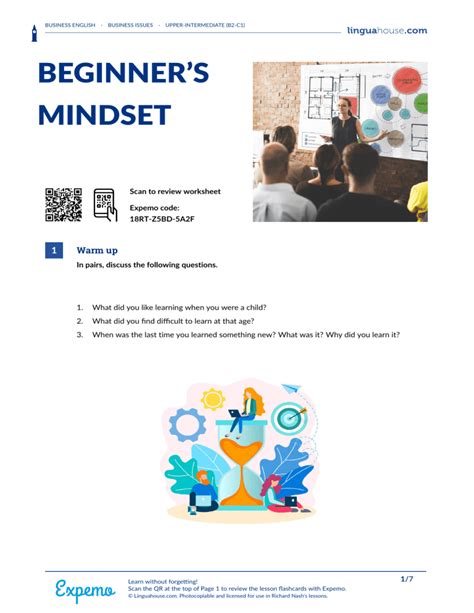 Beginners Mindset British English Student 1