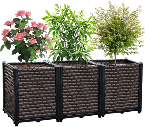 Tddss Large Planter For Outdoor Plants Raised Garden Bed Elevated Garden Boxes Plant