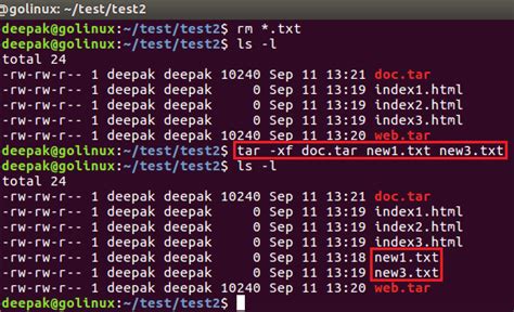 15 Tar Command Examples In Linux Cheat Sheet Golinuxcloud